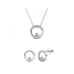 Clarine Set - Silber und Kristall
