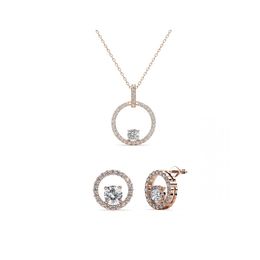 Desiree Set und Box - Rose Gold und Kristall