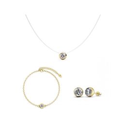 Mond-Set - Gold und Kristall