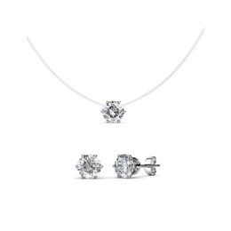 Meerjungfrau-Set - Silber und Kristall
