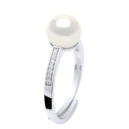 Ringschmuck - Echte S&uuml;&szlig;wasser-Zuchtperle, rund 7-8 mm