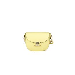 Giulia Monti Schultertasche Zitrone