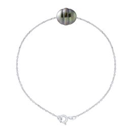 Armband echte Tahiti-Zuchtperle, eingekreist, 10&ndash;11 mm