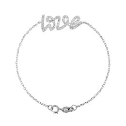 Bracelet Gourmette LOVE Joaillerie Argent 925