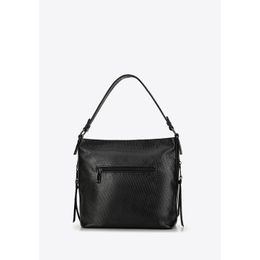 Wittchen Damenhandtasche, Tasche aus &Ouml;ko-Leder, gl&auml;nzend schwarz