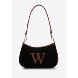 Wittchen Damen-Baguette-Handtasche mit Kunstfell, klein