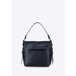 Wittchen Damenhandtasche, Tasche aus &Ouml;ko-Leder, gl&auml;nzend marineblau