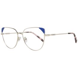 Emilio Pucci Goldfarbene Vollrand-Sonnenbrille aus Metall und Kunststoff