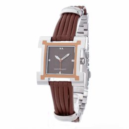 Laura Biagiotti Damenuhr Quartz Silber Braun