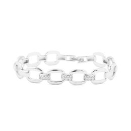 Luxenter Armband aus funkelnden Zirkonia mit Rhodium-Finish &ndash; Insio
