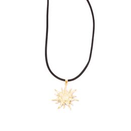 Luxenter Halskette aus 925er Sterlingsilber und Zirkonia, 18 Karat Gelbgold-Finish &ndash; Erover