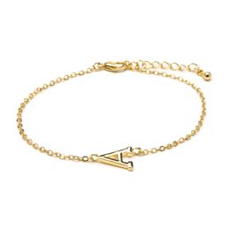 Luxenter Armband mit 18-kar&auml;tiger Gelbgold-Oberfl&auml;che &ndash; Alphabet