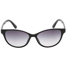 Calvin Klein &ndash; Graue, schwarze Sonnenbrille mit Farbverlauf