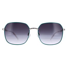 ELLE Square Womens Gr&uuml;n Blau Grau Gradient 14911