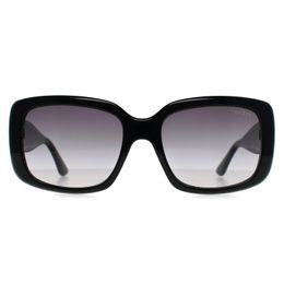 Guess GF6167 01B gl&Atilde;&curren;nzend schwarz grau Sonnenbrille