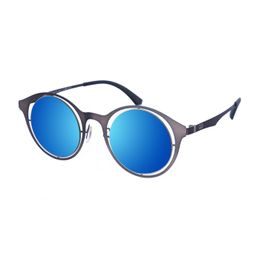 JAPO Damen-Sonnenbrille aus Metall in runder Form