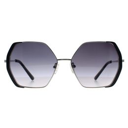 Guess Square Womens Silber Schwarz Grau Gradient GF0387