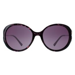INVU Round Womens Dark Tortoise Lila Demi Gold Lila Polarized B2117