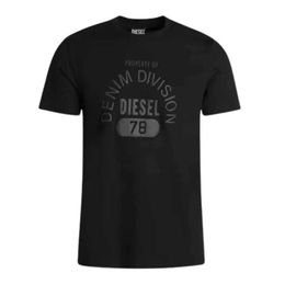 Diesel - "Property Of Denim Division" T-Shirt f&uuml;r Herren/Damen Unisex (Schwarz)