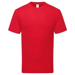 Fruit of the Loom - "Pure" T-Shirt f&uuml;r Herren/Damen Unisex, Baumwolle (Rot)