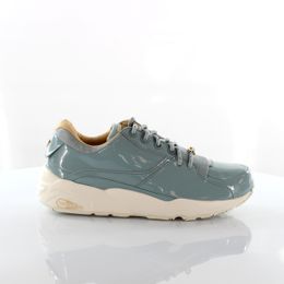 Puma R698 Frauen Patent Nacktblau Leder Damen Schn&uuml;rtrinker 362274 02