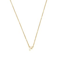 Luxenter Halskette mit 18-kar&auml;tiger Gelbgold-Finish &ndash; Alphabet