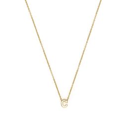 Luxenter Halskette mit 18-kar&auml;tiger Gelbgold-Finish &ndash; Alphabet