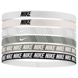 Nike - "Classic" Haarband(6er-Pack) (Wei&szlig;/Pink)