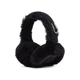 Damen Winter-Ohrensch&uuml;tzer, superweich, flauschig, schwarz, warme und gem&uuml;tliche Ohrenw&auml;rmer