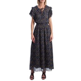 Zadig & Voltaire Langes Damenkleid mit Schleifenausschnitt und R&uuml;schen WJCF0402F