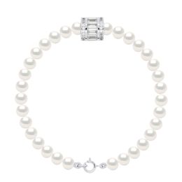 Armbandreihe aus echten S&uuml;&szlig;wasser-Zuchtperlen, halbrund, 5&ndash;6 mm