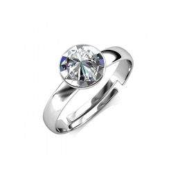 Acacia One Size Ring - Silber und Kristall
