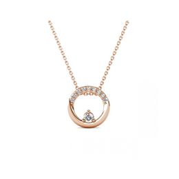 Clarine-Anh&auml;nger - Rosegold und Kristall