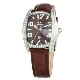 Chronotech Braune Lederuhr 7988ls63ac