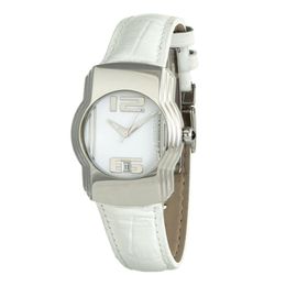 Chronotech Ct7279m06ac Wei&szlig;es Lederuhr