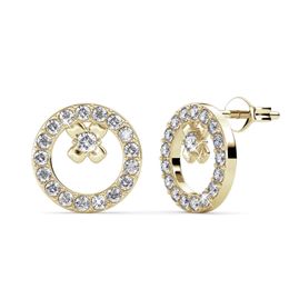 Eliza-Ohrringe &ndash; Gold und Kristall