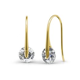 Edle Ohrringe - Gold und Kristall