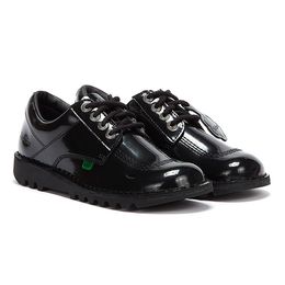 Damen Kickers Kick Lo Lackschuhe - (Schwarz)
