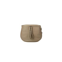 Giulia Monti Schultertasche Grau Beige