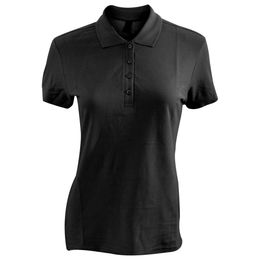 SOLS Womens/Ladies Passion Pique Short Sleeve Polo Shirt (Schwarz)