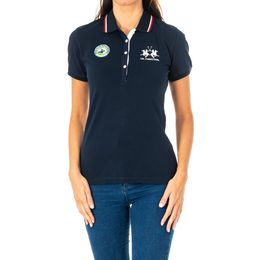 La Martina Kurz&auml;rmeliges Damen-Poloshirt mit Reverskragen 2WPH40