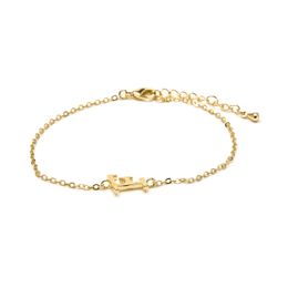 Luxenter Armband mit 18-kar&auml;tiger Gelbgold-Oberfl&auml;che &ndash; Alphabet