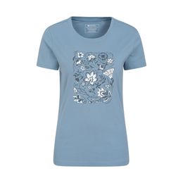 Mountain Warehouse Damen/Damen Bio-T-Shirt mit Paisley-Blumenmuster (Blau)