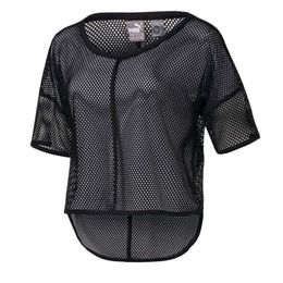 Puma Active Explosive Womens Mesh Top Drycell T-Shirt Schwarz 515965 01 UA89