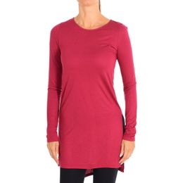 United Colors Of Benetton Lang&auml;rmeliges Kleid mit Rundhalsausschnitt 3I65E1B75 woman