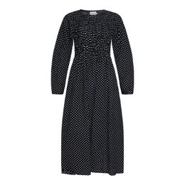Noella Viol Kleid Baumwolle in Schwarz gepunktet