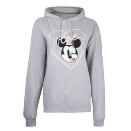 Disney - Kapuzenpullover f&uuml;r Damen (Grau meliert)