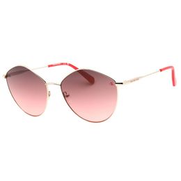 Calvin Klein &ndash; Sonnenbrille mit rosa Farbverlauf und Goldrahmen