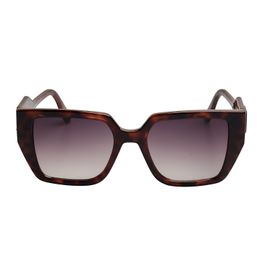 K by KARL LAGERFELD Damen rechteckige Sonnenbrille aus recyceltem Kunststoff KL6098S N