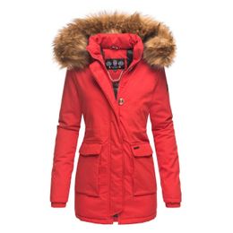 Navahoo Damen Winterjacke Schneeengel Princess &ndash; Klassisch, Warm & Mit Abnehmbarem Kunstfellkragen
